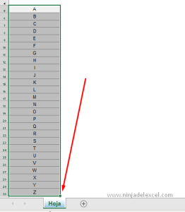 Cómo Hacer Autorrelleno con Alfabeto en Excel - Ninja del Excel