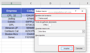 Como Crear Macro en Excel paso a paso - Ninja del Excel