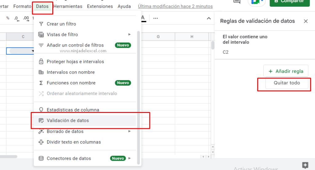 Cómo crear, editar y eliminar una lista desplegable en Google Sheets ...