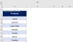 Como Agrupar Columnas en Excel - Ninja del Excel