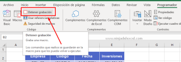 Como Crear Macro en Excel paso a paso - Ninja del Excel