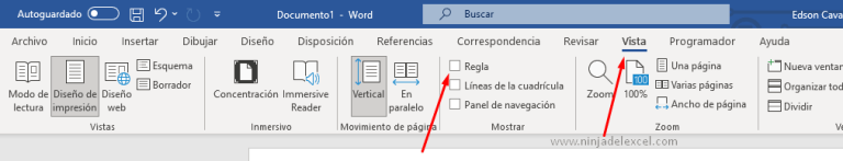 Cómo Colocar Regla en Word - Ninja del Excel