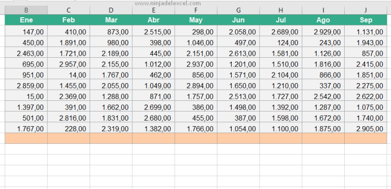 Cómo Sumar Columnas en Excel - Ninja del Excel