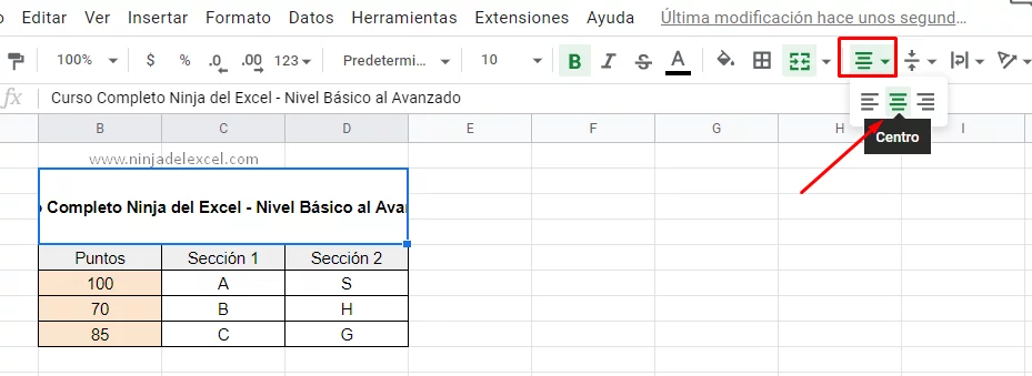 Cómo Combinar Celdas en Google Sheets - Ninja del Excel Cómo Combinar Celdas en Google Sheets - Ninja del Excel