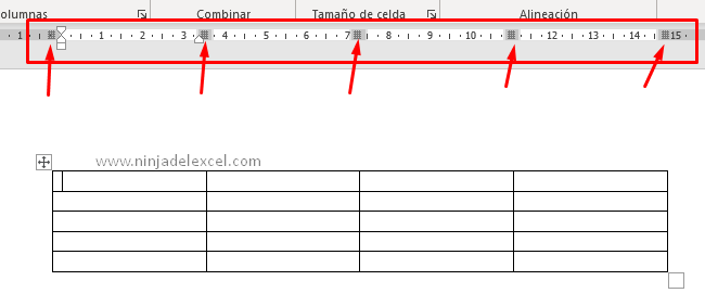 Cómo Alinear una Tabla en Word - Ninja del Excel
