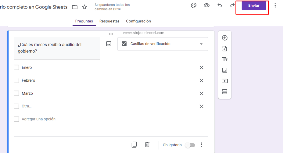Cómo Crear un Formulario Completo en Google Sheets - Ninja del Excel