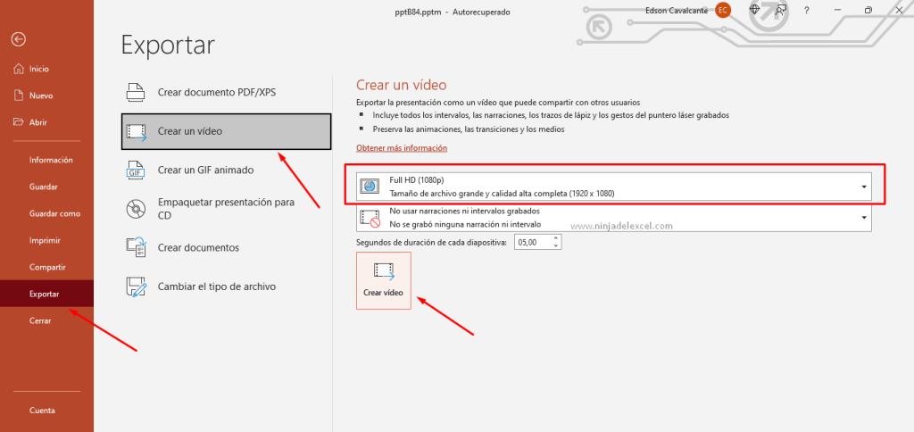 Cómo Grabar Video en PowerPoint - Ninja del Excel