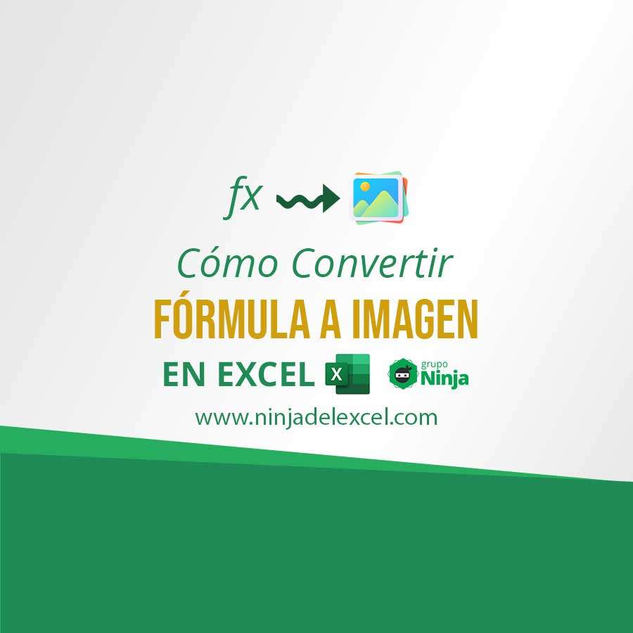 Cómo convertir fórmula a imagen en Excel - Ninja del Excel