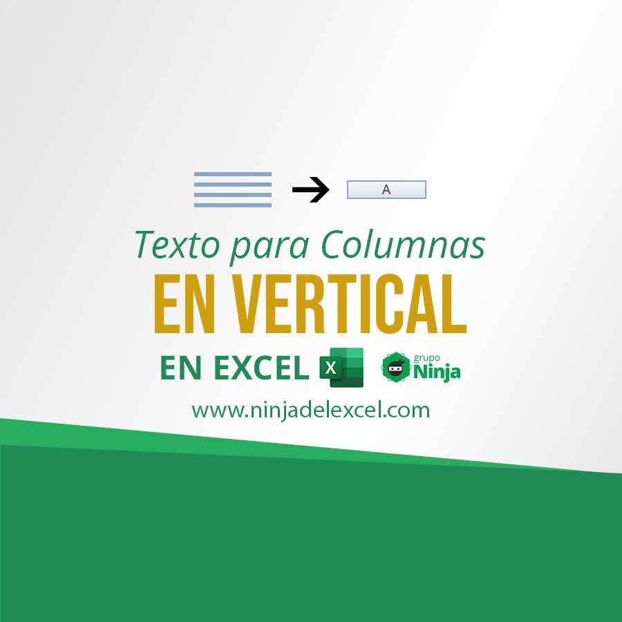 Texto para columnas en vertical en Excel - Ninja del Excel