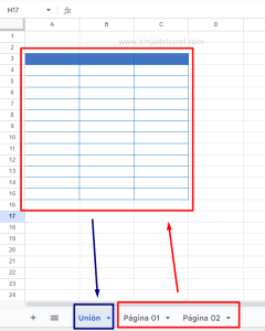 Cómo Juntar Varias Hojas con Google Sheets - Ninja del Excel