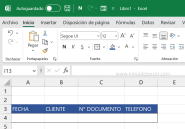 Registrar de Clientes de Excel - Ninja del Excel