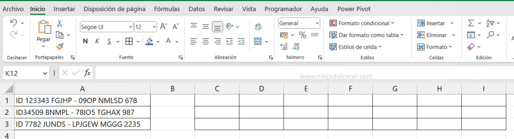 Cómo Dividir Texto en Partes en Excel (sin fórmula) - Ninja del Excel Cómo Dividir Texto en Partes en Excel (sin fórmula) - Ninja del Excel