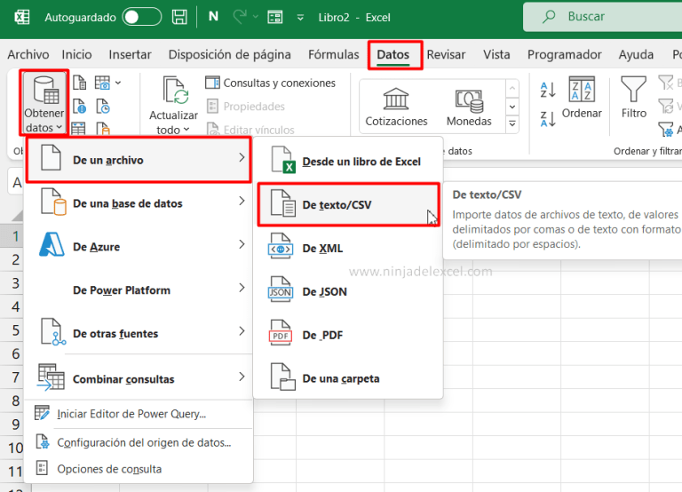 Aprenda a Unir Archivos TXT en uno en Excel - Ninja del Excel