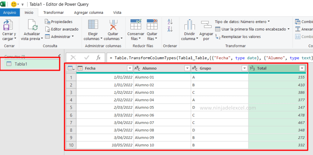 Cómo Agregar Nombres y Descripción en Power Query Query - Ninja del Excel