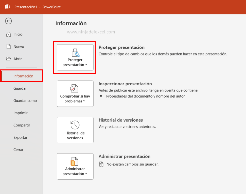 Cómo Desproteger y Proteger PowerPoint - Ninja del Excel
