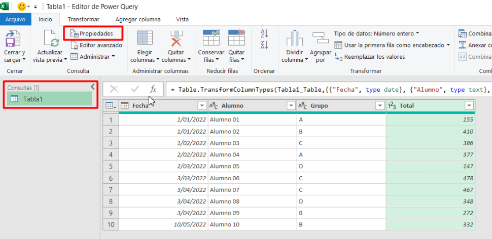 Cómo Agregar Nombres y Descripción en Power Query Query - Ninja del Excel