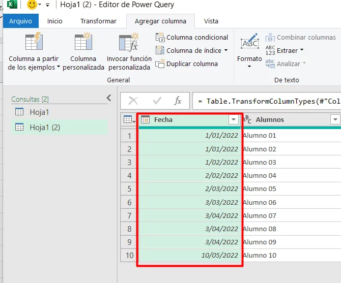 Formateo de Fechas con Power Query - Ninja del Excel Formateo de Fechas con Power Query - Ninja del Excel