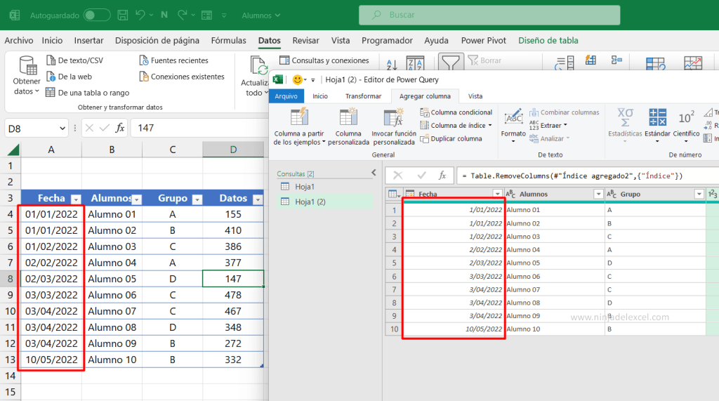 Formateo de Fechas con Power Query - Ninja del Excel