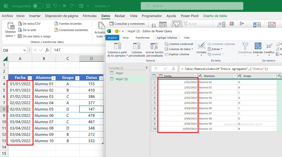 Formateo de Fechas con Power Query - Ninja del Excel