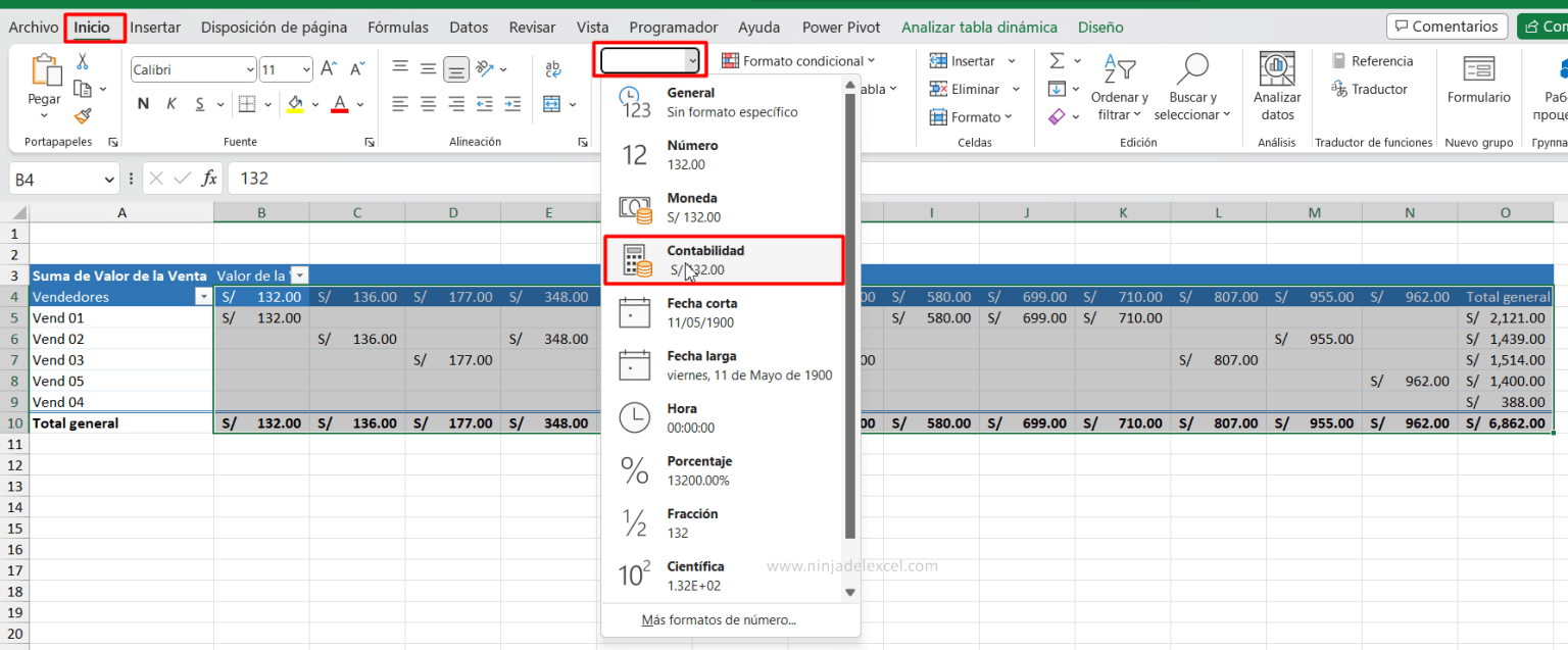 Organizar Tablas de Ventas en Columnas en Excel - Ninja del Excel