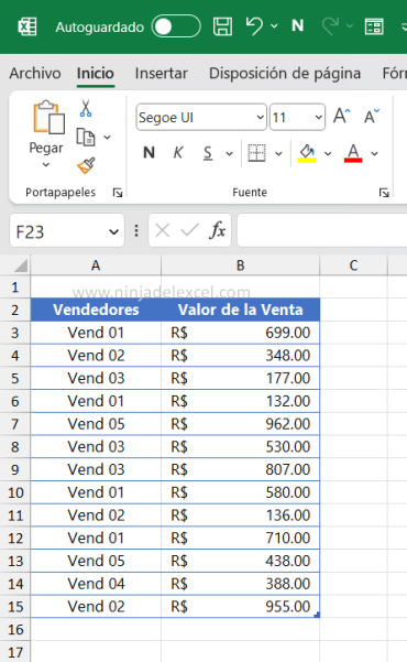 Organizar Tablas de Ventas en Columnas en Excel - Ninja del Excel