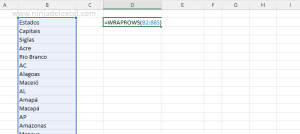 Funciones WRAPROWS y WRAPCOLS en Excel - Ninja del Excel