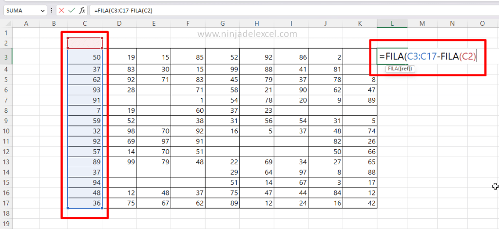 Multiplicar Filas y Columnas en Excel - Ninja del Excel