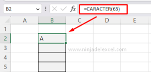 Crear Alfabeto con Fórmulas en Excel - Ninja del Excel