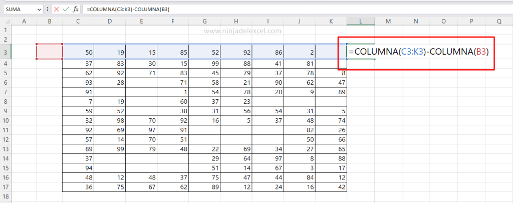 Multiplicar Filas y Columnas en Excel - Ninja del Excel