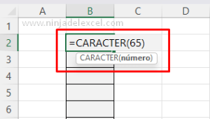 Crear Alfabeto con Fórmulas en Excel - Ninja del Excel