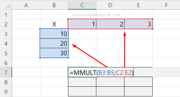 Cómo Usar la Función MMULT en Excel - Ninja del Excel