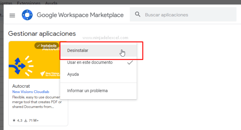Cómo Instalar Complementos en Google Sheets - Ninja del Excel