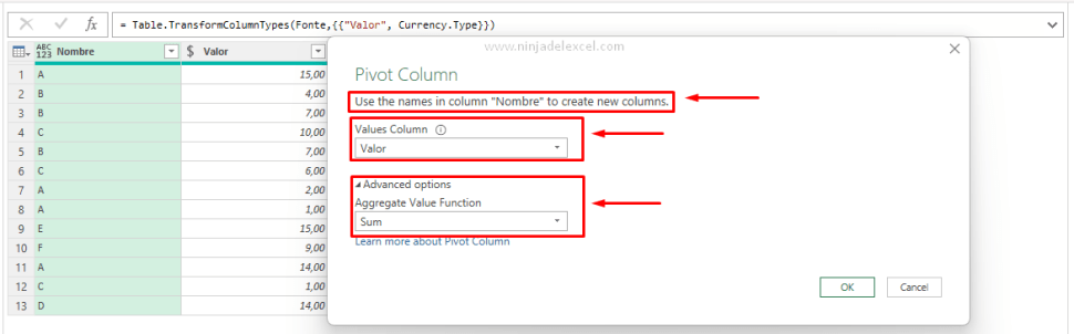 Columna Dinámica en Power Query - Ninja del Excel