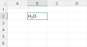 Cómo Insertar H2O en Excel - Ninja del Excel