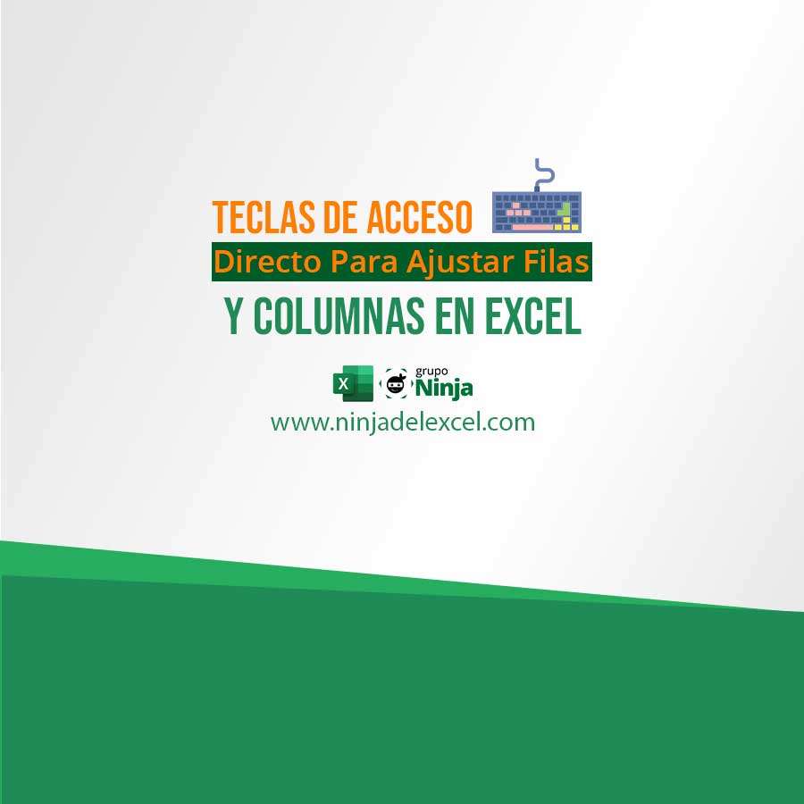 Teclas de Acceso Directo Para Ajustar Filas y Columnas en Excel - Ninja del Excel