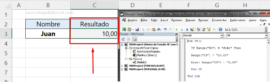 Conceptos Básicos de la Función SI con VBA en Excel - Ninja del Excel
