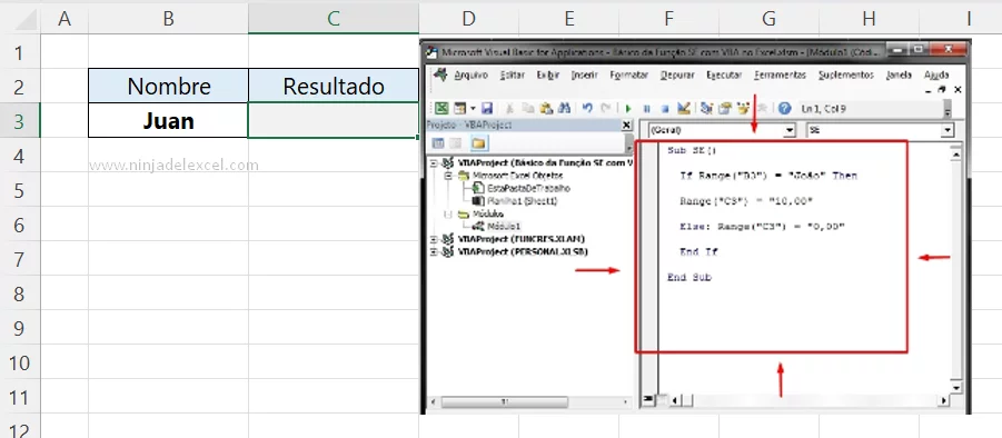 Conceptos Básicos de la Función SI con VBA en Excel - Ninja del Excel