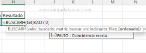 Función BUSCARH en Excel [GUÍA COMPLETA] - Ninja del Excel
